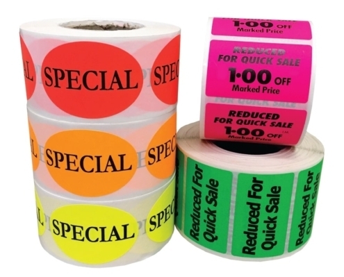 Fluorescent Label - An eye-catching adhesive - photos of samples